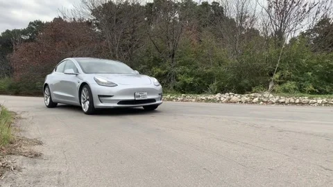 Tesla Model 3 auto drive consumer safety... | Stock Video | Pond5