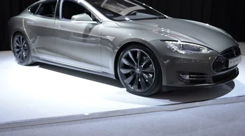 Tesla Model S electric car | Stock Video | Pond5