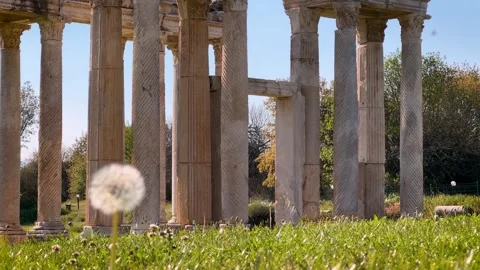 Tetrapylon. Aphrodisias Ancient City rui... | Stock Video | Pond5