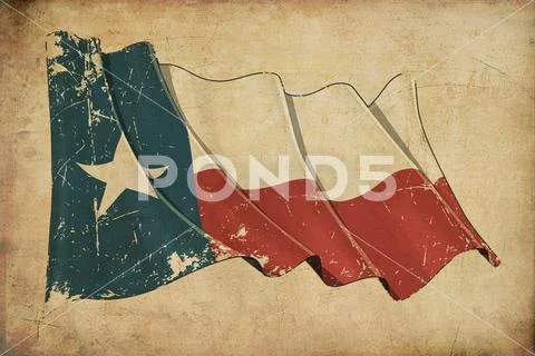 Texan Grunge Flag Textured Background Wallpaper: Royalty Free #69480142
