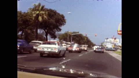 Texas 1980s, the scene show a billboards... | Stock Video | Pond5