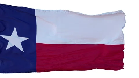 Texas Flag Isolated Realistic Animation.... | Stock Video | Pond5