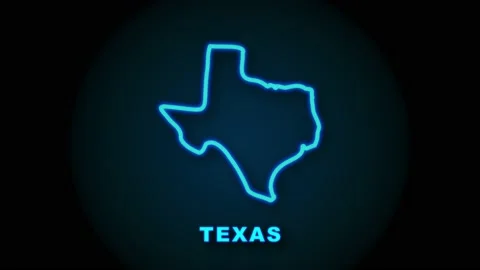 Texas state map outline animation. Motio... | Stock Video | Pond5