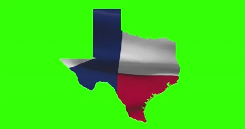 Texas state map outline with flag animat... | Stock Video | Pond5