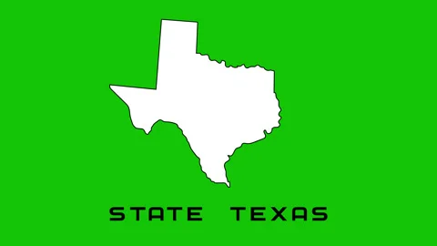 Texas State of USA. Animated map of USA ... | Stock Video | Pond5