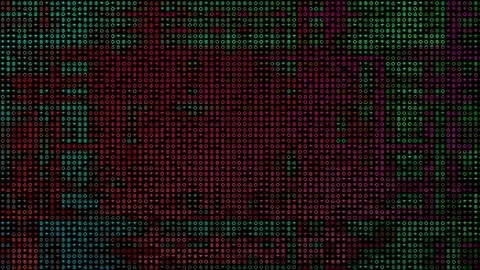 Text ASCII Animation Loop Complex Patter... | Stock Video | Pond5
