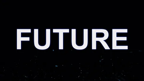 Text FUTURE appears from the water, then... | Stock Video | Pond5