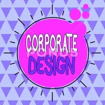 Text sign showing Corporate Design. Conceptual photo official graphical ...