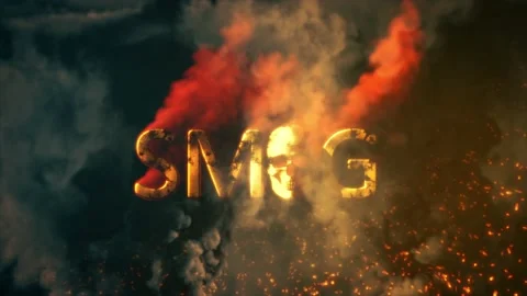 Text smog with skull burning on dark smo... | Stock Video | Pond5