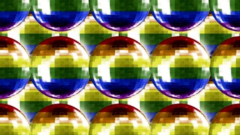 TEXTURE Disco Ball Rainbow A. This foota... | Stock Video | Pond5