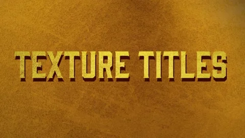 Texture Titles ~ After Effects Template #145132770 | Pond5