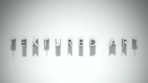 textured art 3D title animation white te... | Stock Video | Pond5