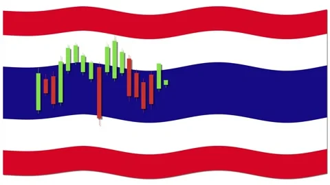 Thai Flag Candlestick Animation Illustra... | Stock Video | Pond5
