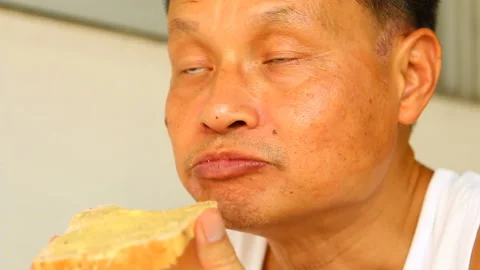 Man Eating Bread Stock Videos – Royalty-Free HD & 4K Videos