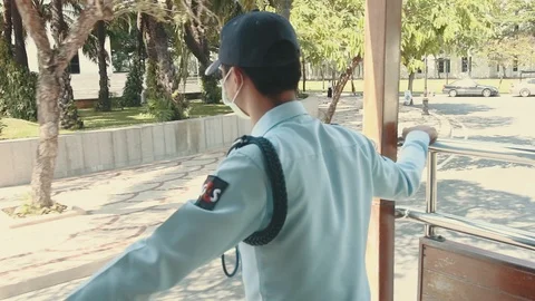 Thai Security Guard Stock Video Footage | Royalty Free Thai Security ...