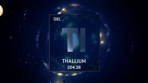 Thallium as Element 81 of the Periodic T... | Stock Video | Pond5