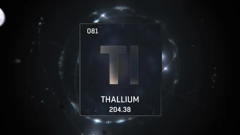Thallium as Element 81 of the Periodic T... | Stock Video | Pond5