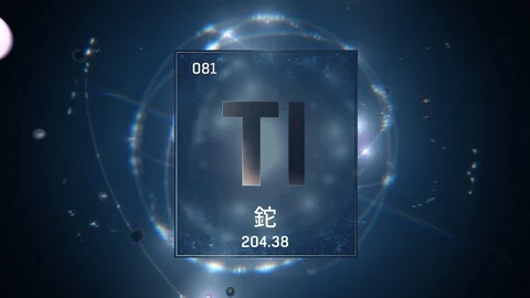 Thallium as Element 81 of the Periodic T... | Stock Video | Pond5
