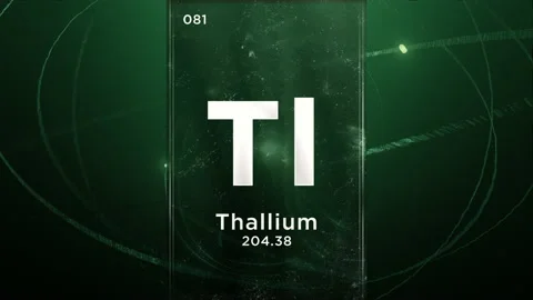 Thallium (Tl) symbol chemical element of... | Stock Video | Pond5