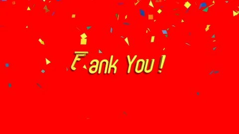 Thank you motion graphics animation on r... | Stock Video | Pond5