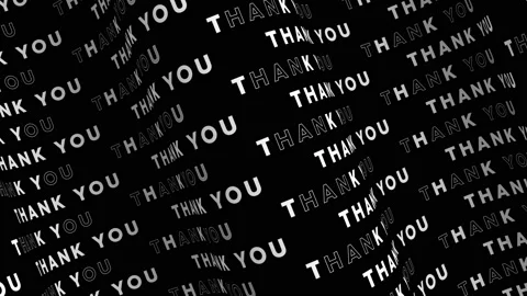 Thank you promo text flow on the wave an... | Stock Video | Pond5