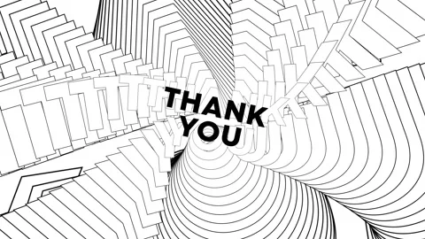 Thank you promo words swing on white bac... | Stock Video | Pond5