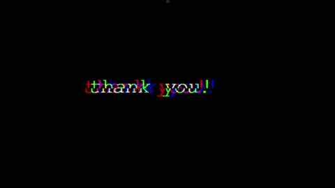 Thank you text animation with glitch eff... | Stock Video | Pond5