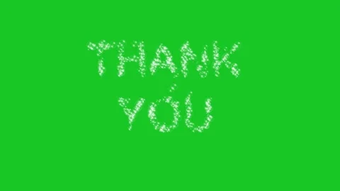 Thank You text with bubbles effect green... | Stock Video | Pond5