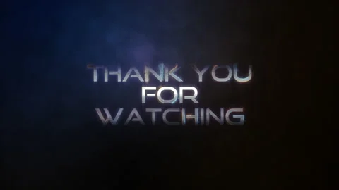 Thank you for watching lightning text ab... | Stock Video | Pond5