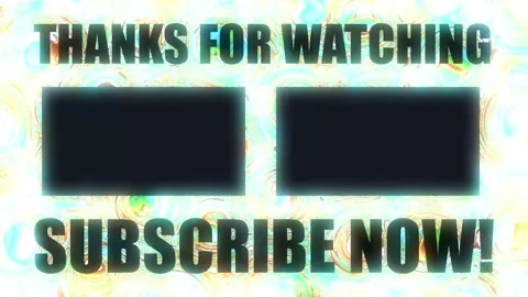 Thanks for watching. End screen with glo... | Stock Video | Pond5