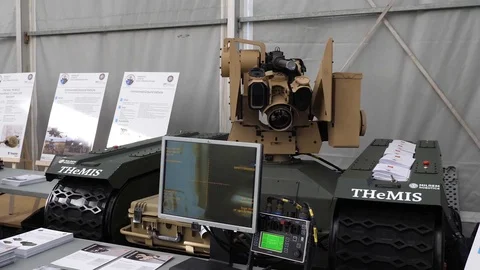 Themis multi-mission, unmanned ground ve... | Stock Video | Pond5