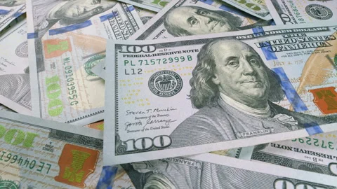 There are stacks of U.S. Hundred Dollar ... | Stock Video | Pond5
