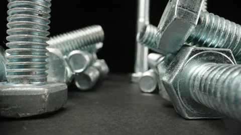 There is a set of metal bolts on the tab... | Stock Video | Pond5