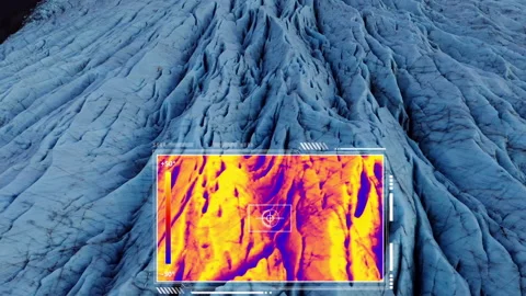 Thermal camera analyzing heat marks on g... | Stock Video | Pond5