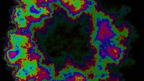 Thermal imaging of an explosion of smoke... | Stock Video | Pond5