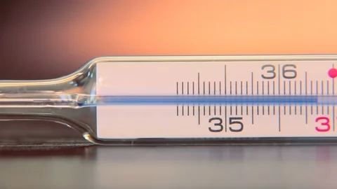 Thermometer for measuring body temperatu... | Stock Video | Pond5