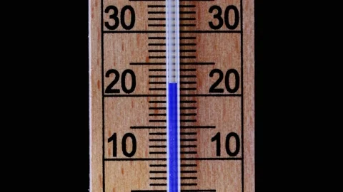 Thermometer in summer falling temperatur... | Stock Video | Pond5