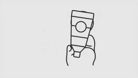 Thin line black animation of fungal infe... | Stock Video | Pond5