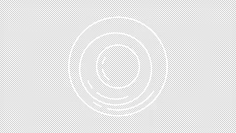 Thin line white animation of circular co... | Stock Video | Pond5