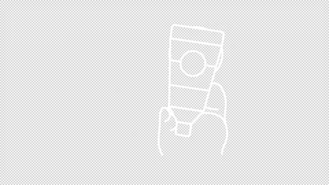 Thin line white animation of fungal infe... | Stock Video | Pond5