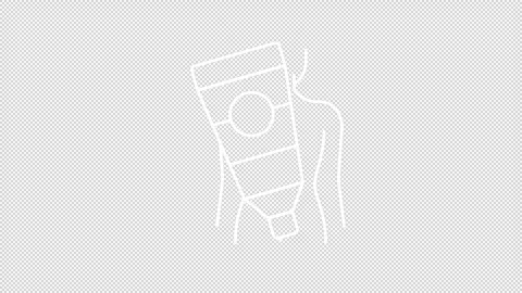 Thin line white animation of ointment on... | Stock Video | Pond5