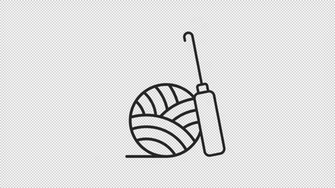 Wool Outline Stock Footage ~ Royalty Free Stock Videos | Pond5