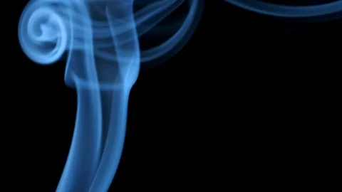 Thin trickle of smoke rising graceful tw... | Stock Video | Pond5
