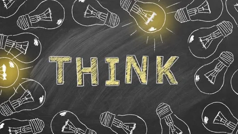 Think. Conceptual animated illustration | Stock Video | Pond5