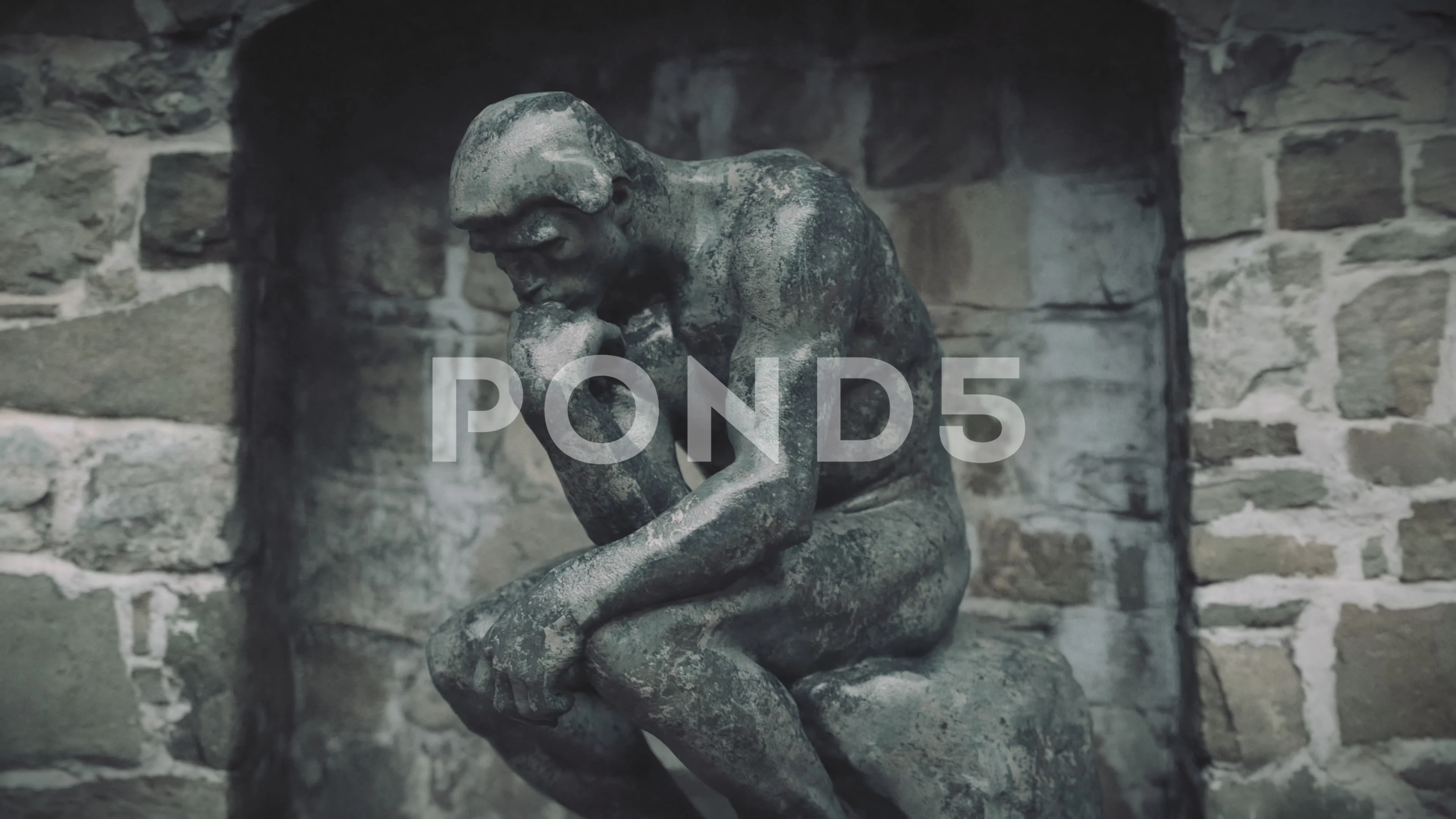 Thinking Man Statue Wallpaper