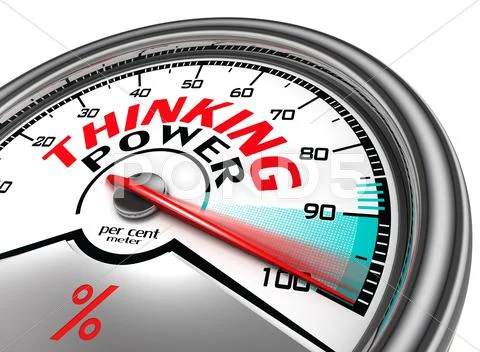 Thinking power conceptual meter ~ Clip Art #46446319