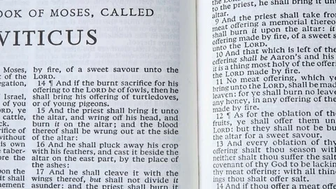 The Third Book Of Moses, Leviticus | Stock Video | Pond5