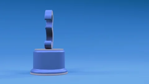Third place number loop animation from c... | Stock Video | Pond5