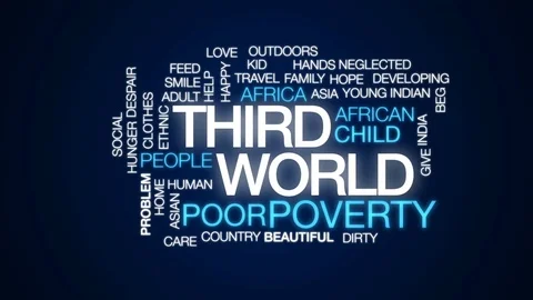 Third world animated word cloud, text de... | Stock Video | Pond5