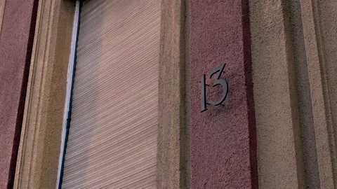 Thirteen, House Number, Sign, Old House ... | Stock Video | Pond5
